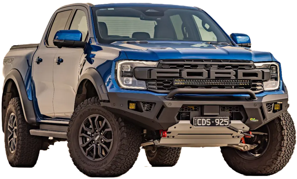 Iron man Raid Bull Bar with Brackets and Plates to Suit Ford Raptor ...